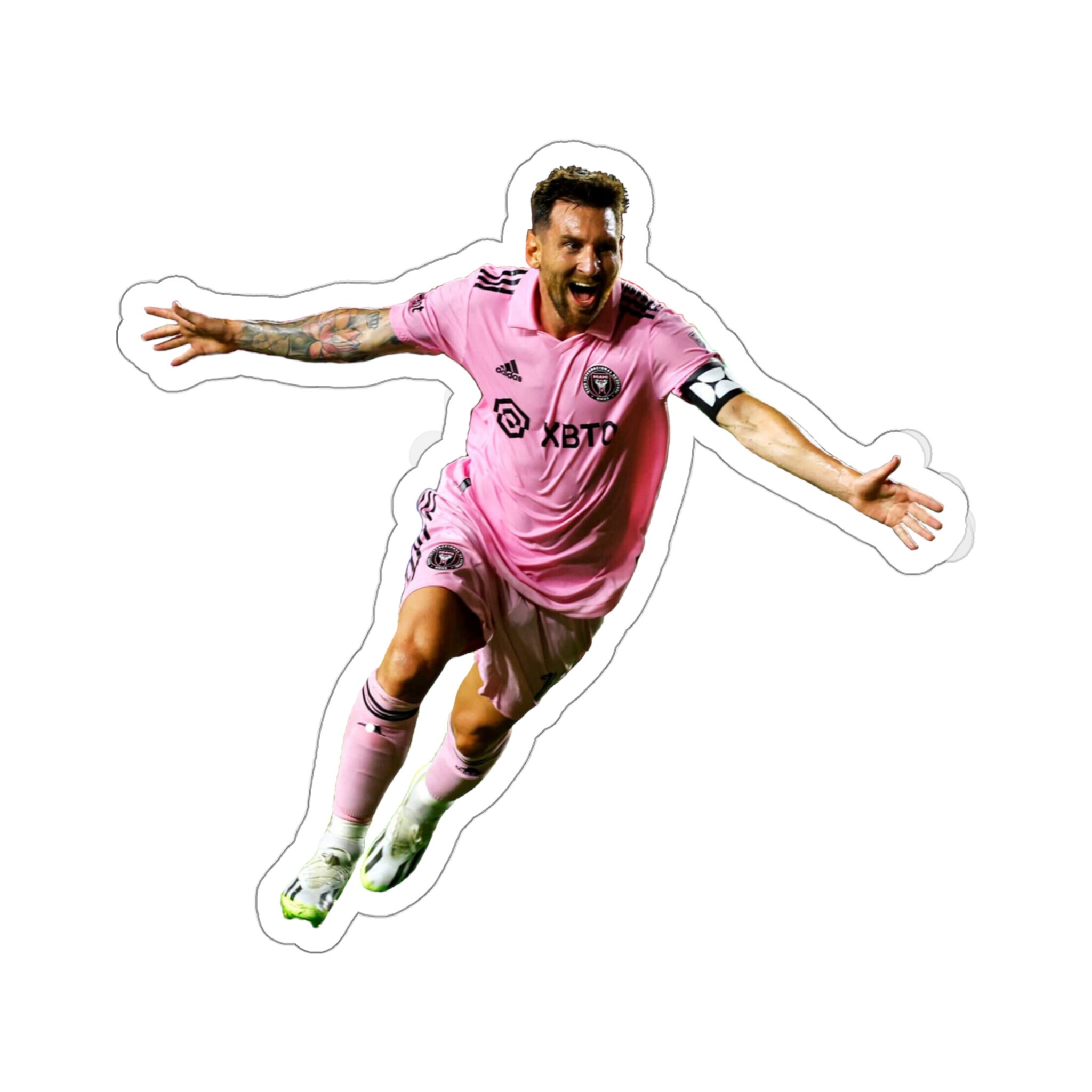 Messi's Magical Miami Debut Kiss-cut Stickers - Etsy