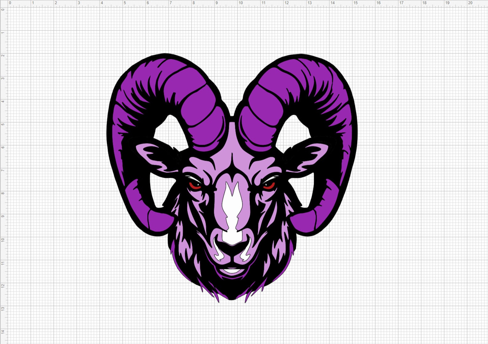 Fierce Red Ram Head Clipart - SVG & PNG Digital Download for Crafting ...