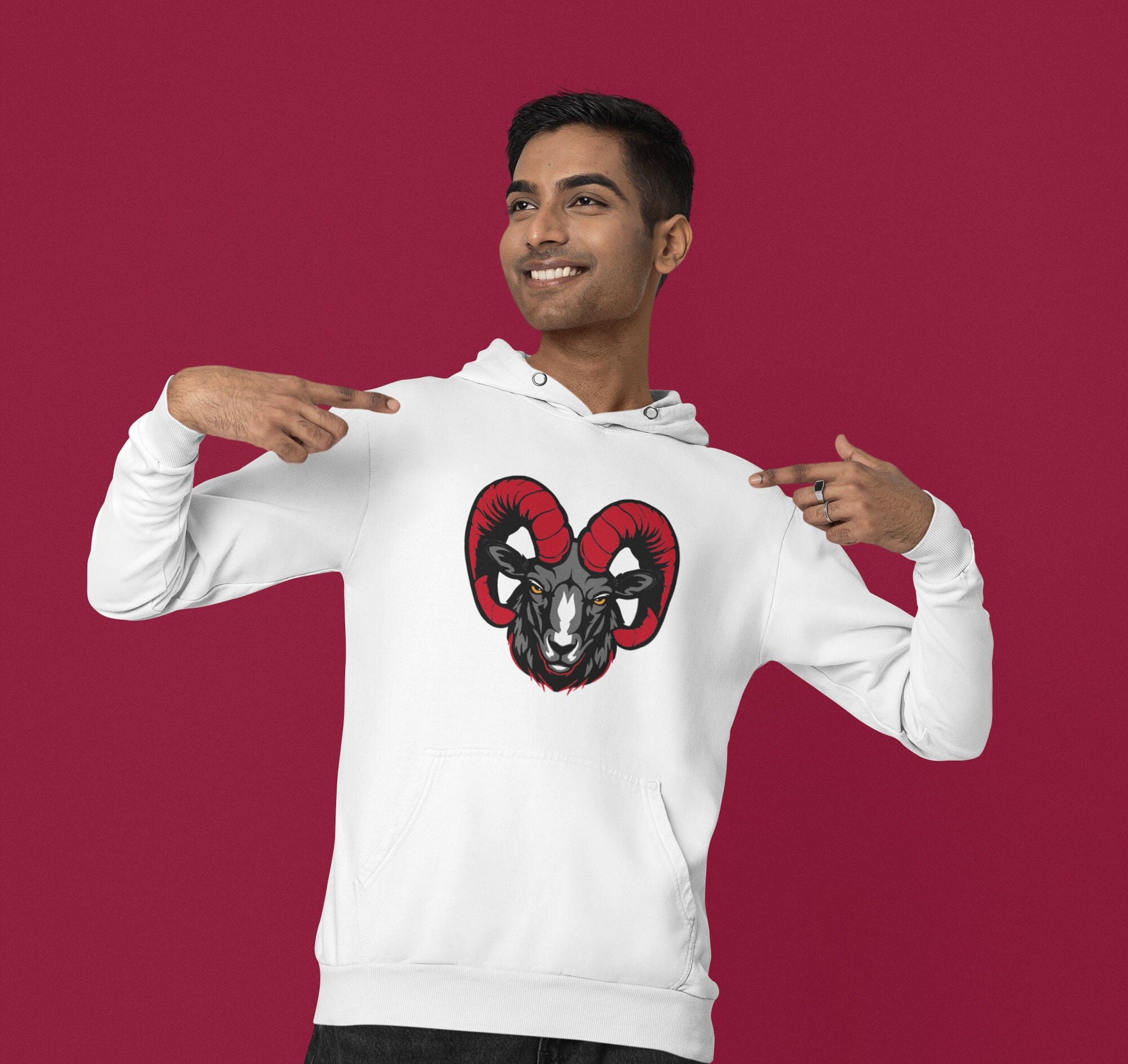 Fierce Red Ram Head Clipart - SVG & PNG Digital Download for Crafting ...