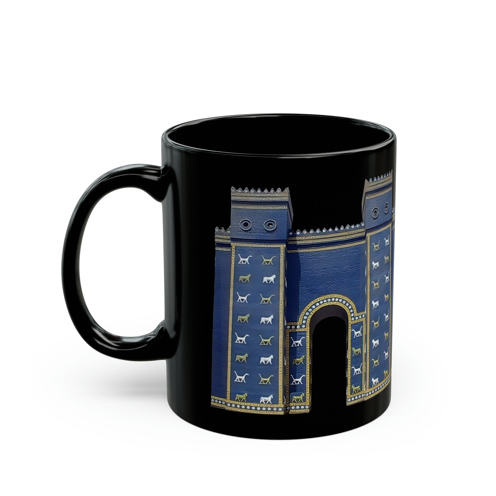 Ishtar Star & Gate Fusion Black Mug (11oz, 15oz) - Etsy