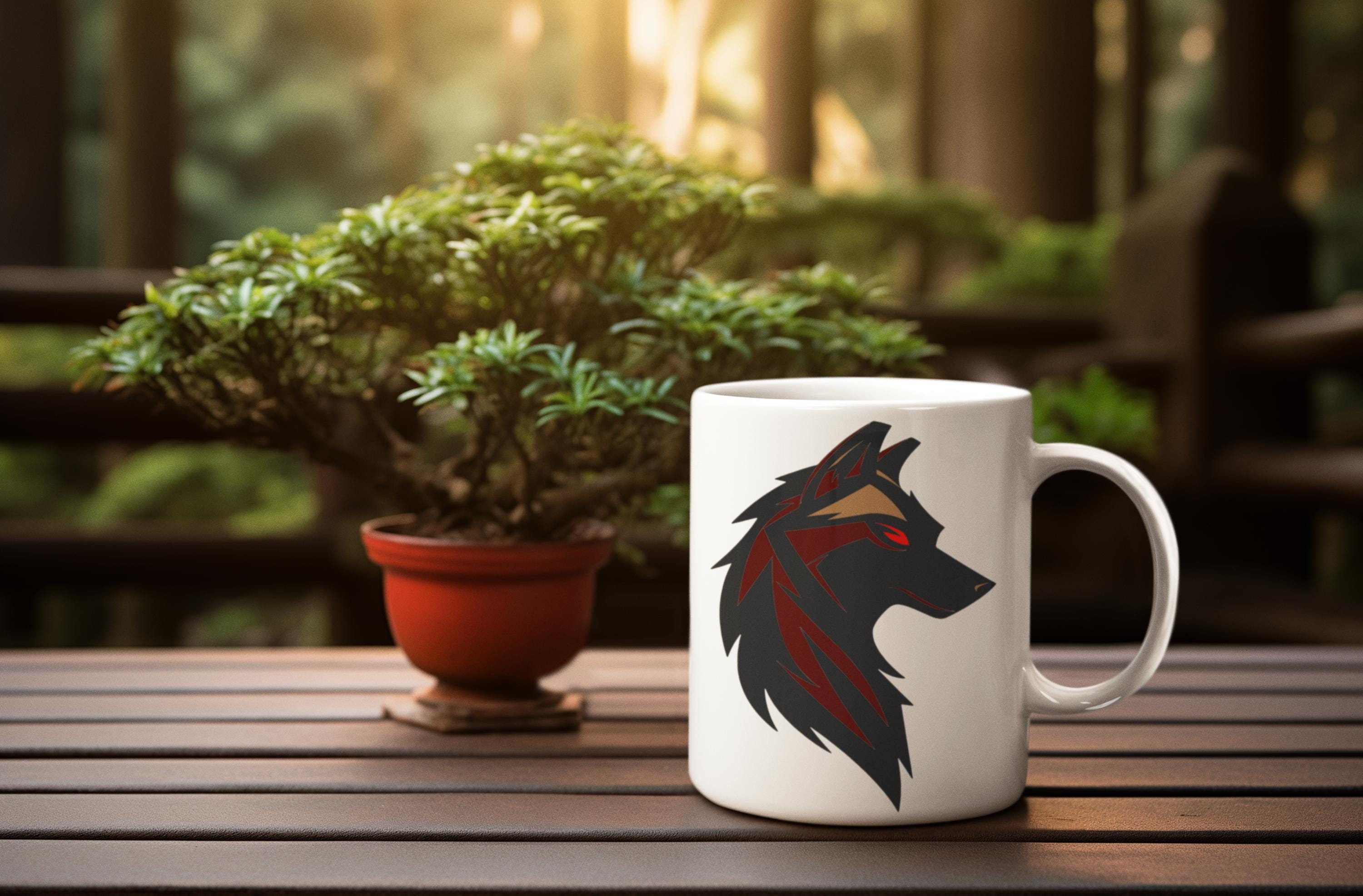 Bold Wolf Heads SVG Bundle - Two Color Variations - High-quality Vector ...