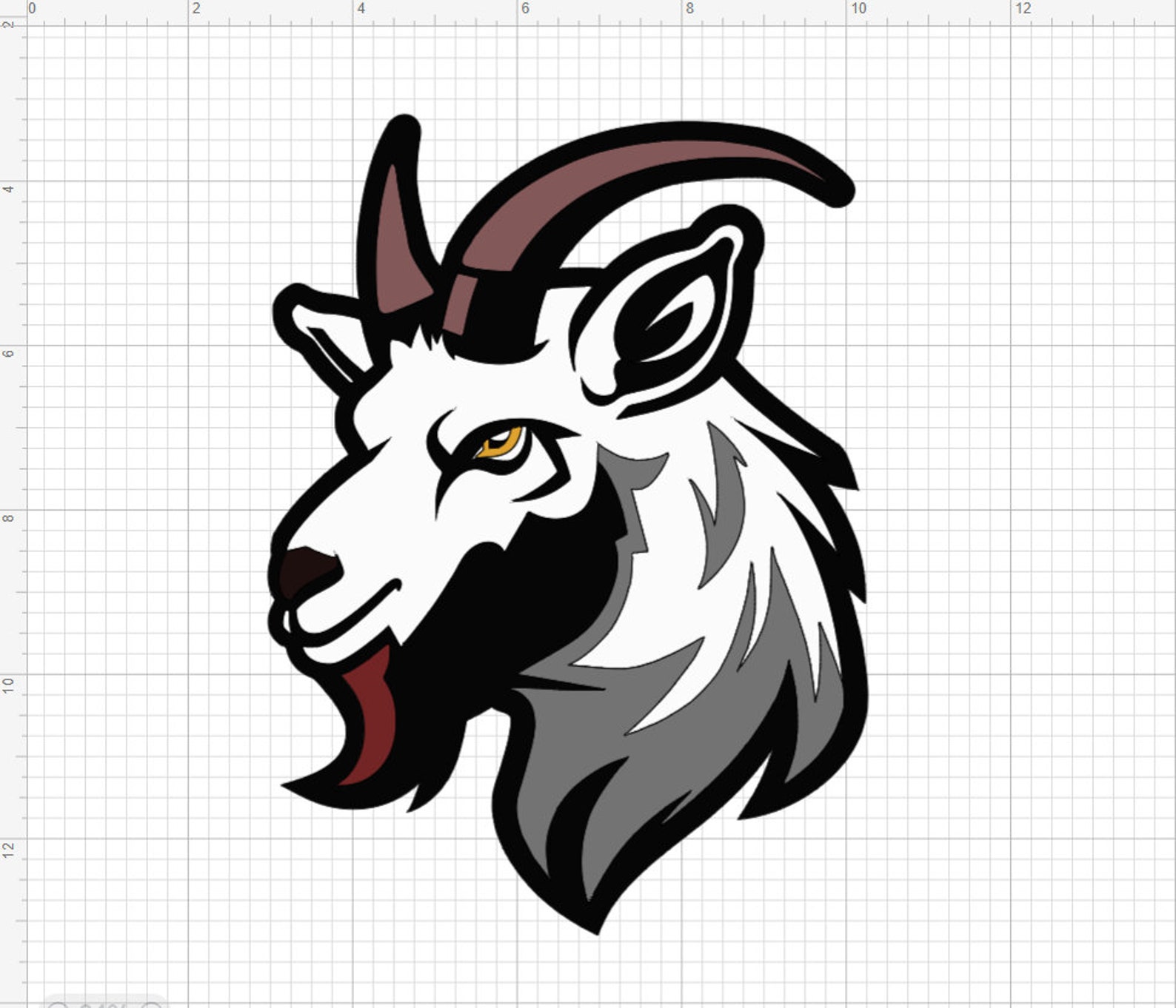 Bold Goat Illustration SVG and PNG – High Resolution 300 DPI, Perfect ...