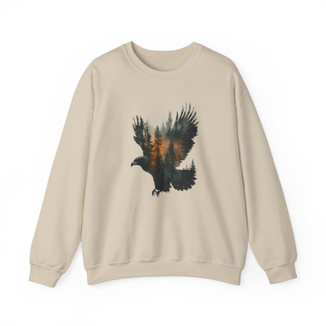 Wilderness Wings: the Forest Eagle Unisex Heavy Blend™ Crewneck ...