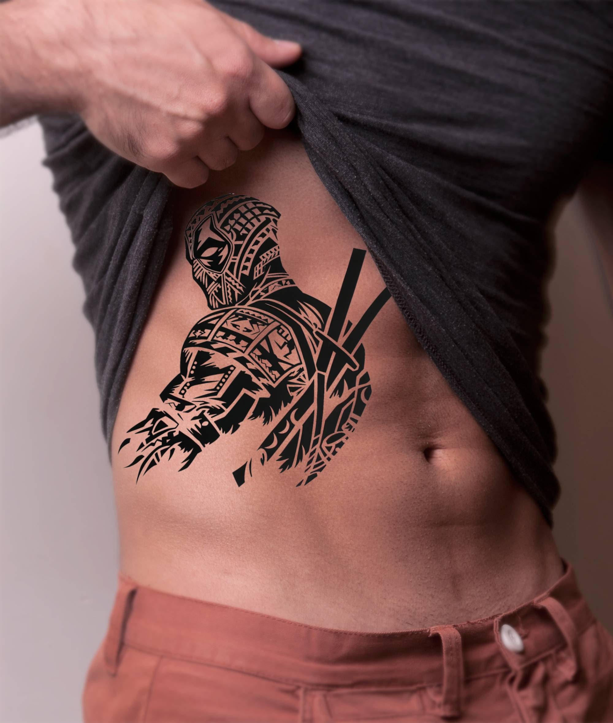 Tribal Mercenary Tattoo Design - Digital File - SVG, PNG - Etsy