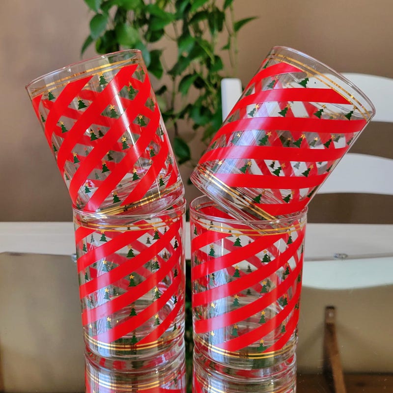 Christmas Glassware - Etsy