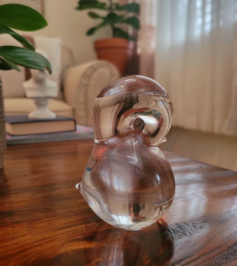 Vintage Pippi Bird Glass Paperweight - Swedish Mid Century Collectible ...