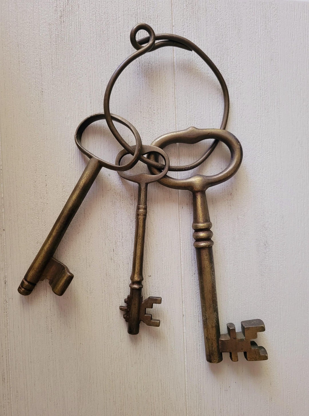 Vintage Brass Keys/ Brass Keys/ Brass Home Decor / Vintage Brass ...