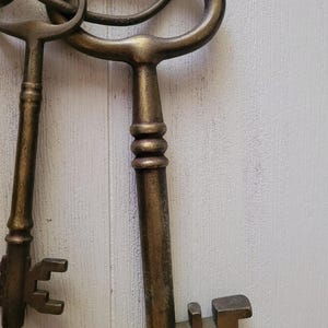 Vintage Brass Keys/ Brass Keys/ Brass Home Decor / Vintage Brass ...