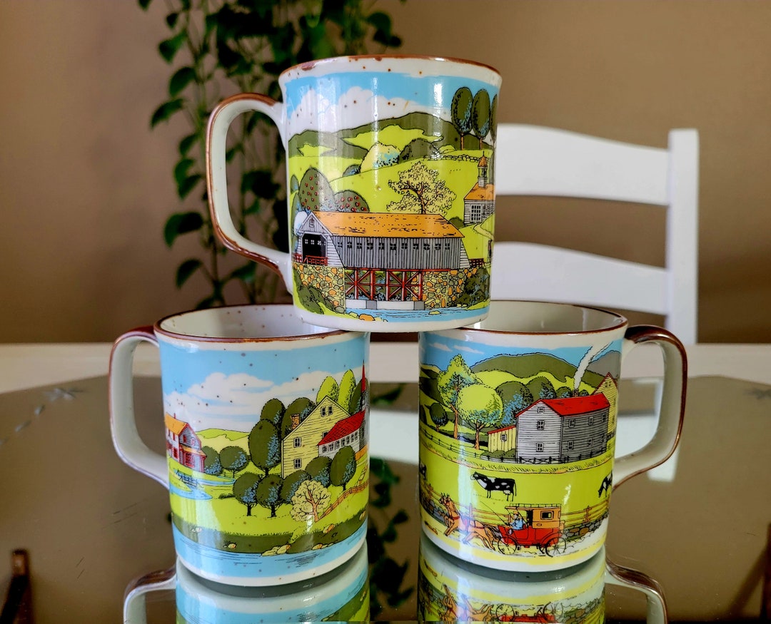 Vintage Coffee Mugs/ Mid Century Coffee Mugs/ Coffee or Tea Cups ...