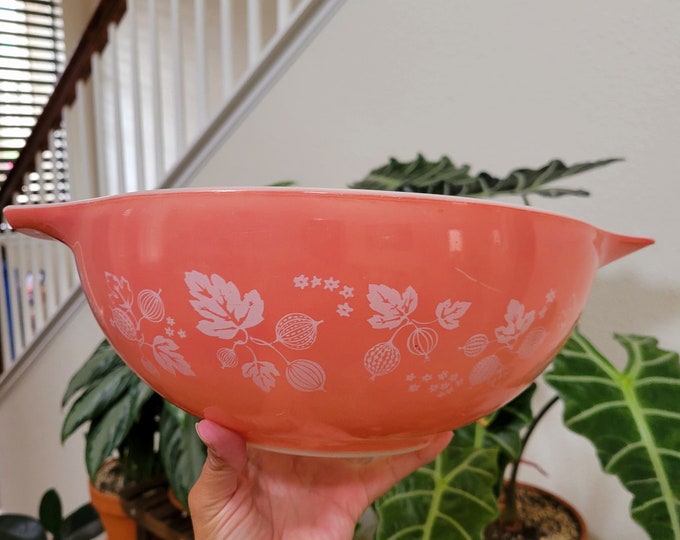 Vintage Pyrex Pink Gooseberry 444 Bowl/ Pyrex Cinderella Bowl Mixing ...