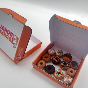 Miniature Dozen Donuts 1:12 Scale Loose Dublin Donut Miniature Dessert ...