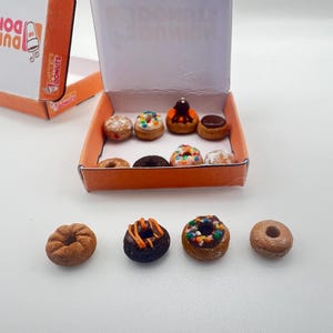 Miniature Dozen Donuts 1:12 Scale Loose Dublin Donut Miniature Dessert ...