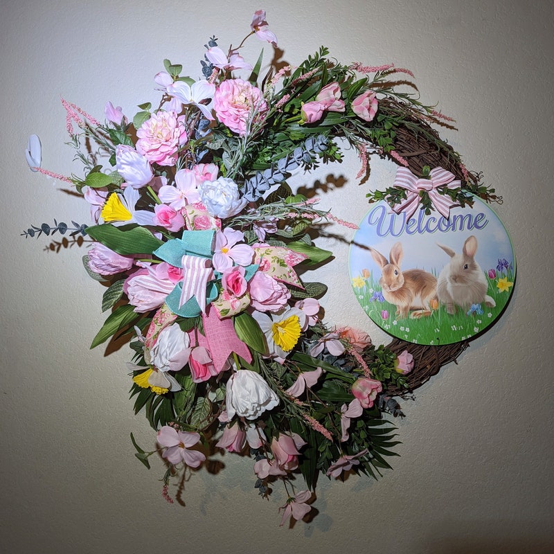 Welcome Grapevine Wreath - Etsy