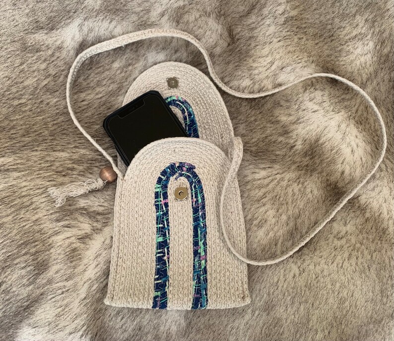 Great Phone Crossbody, Rope With Fabric Insert. Handy and a Great Gift ...