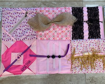 Fidget Quilt Busy Blanket Sensory Mat for Memory Care - Etsy