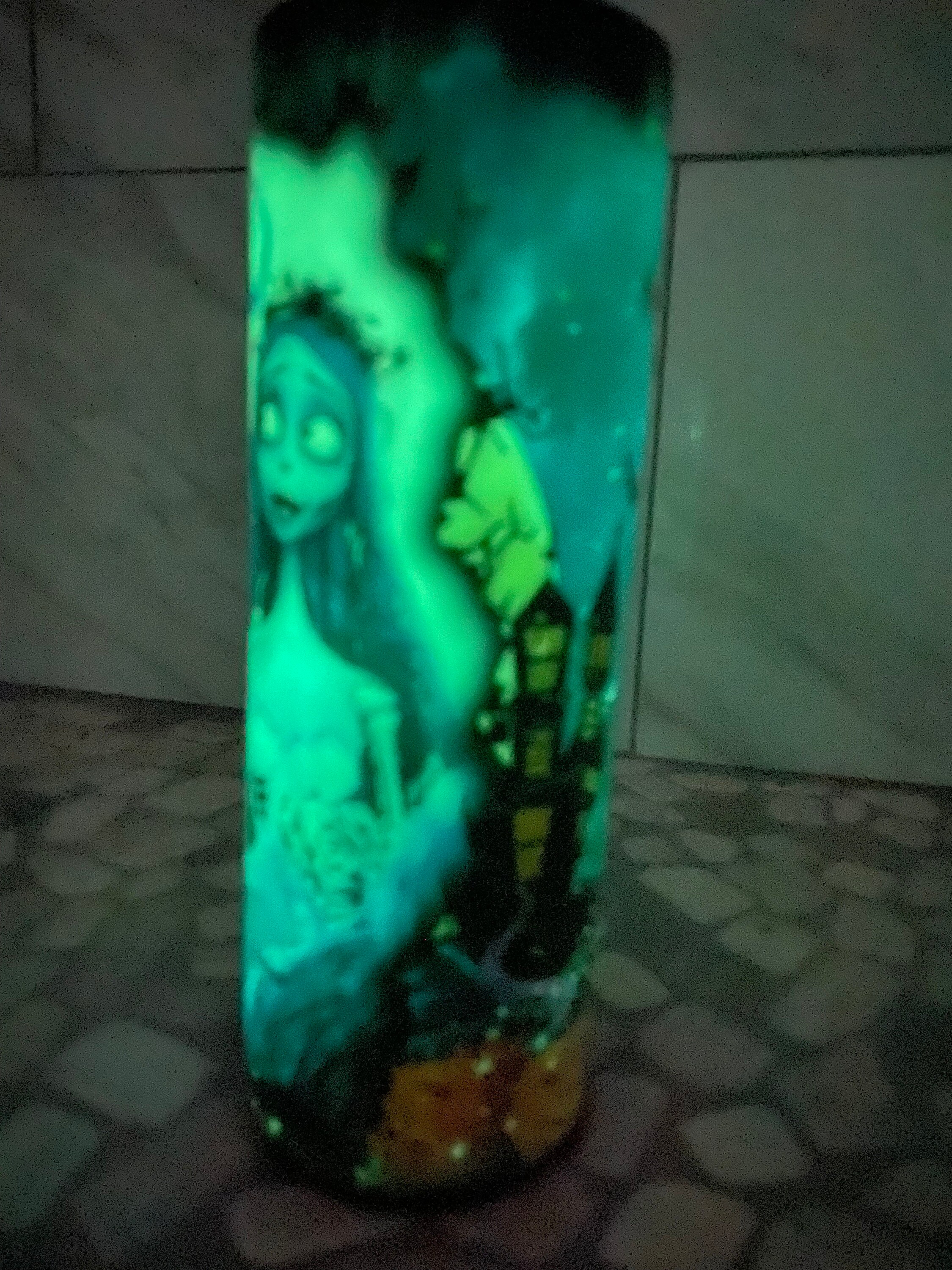 Corpse Bride Glow in the Dark Tumbler | Halloween | Custom - Etsy