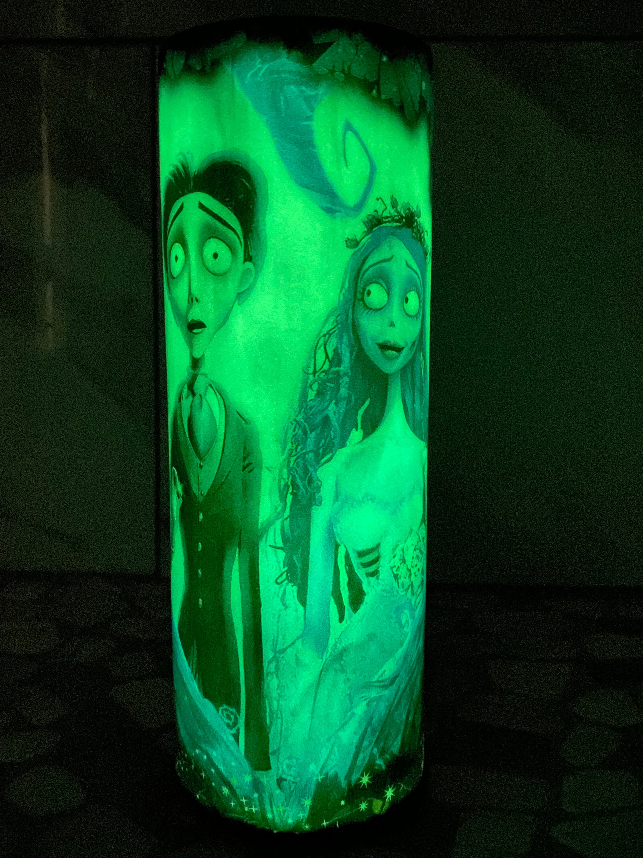 Corpse Bride Glow in the Dark Tumbler | Halloween | Custom - Etsy