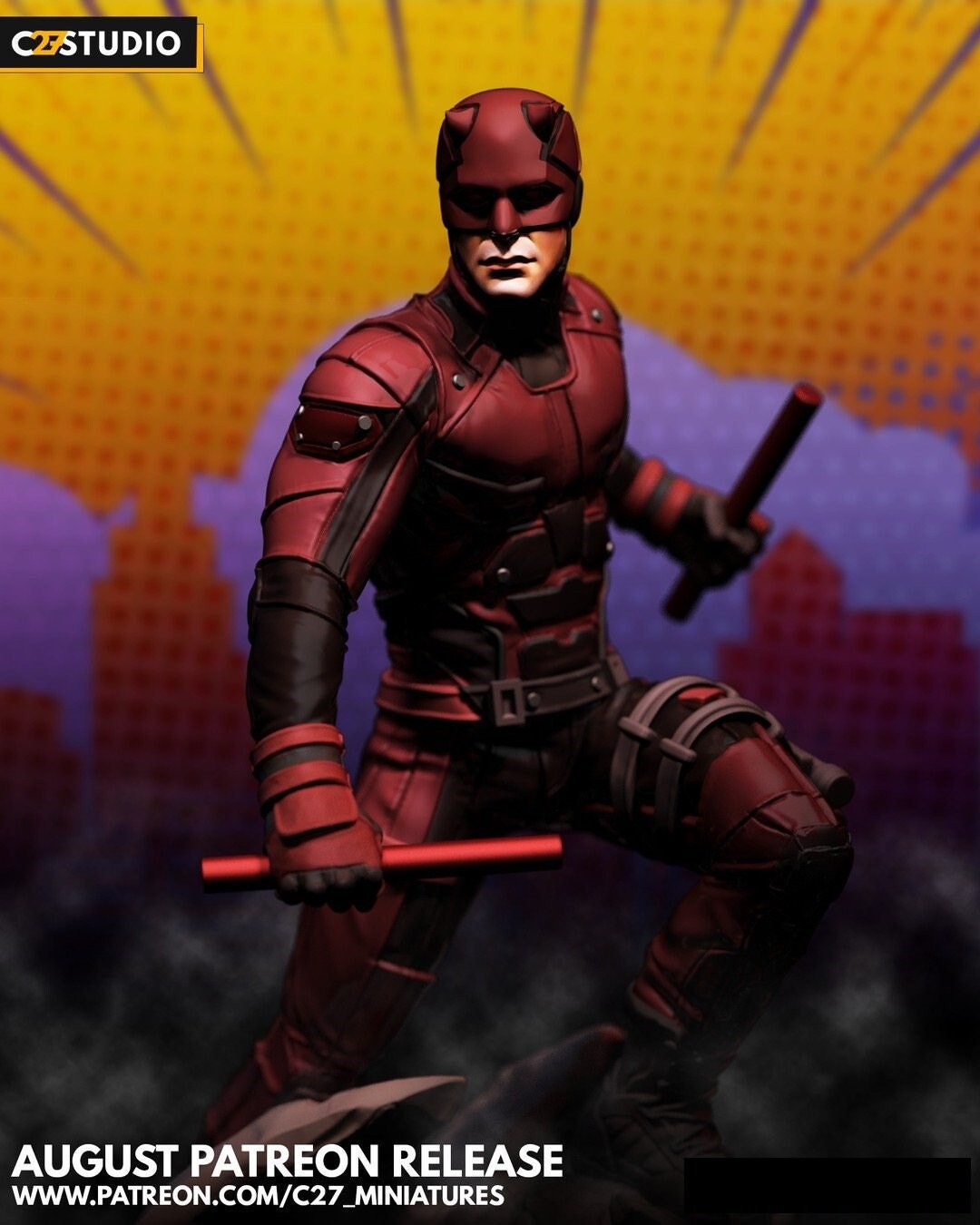 MCP Mini Daredevil mcu Version - Etsy MCP Mini Daredevil mcu Version - Etsy