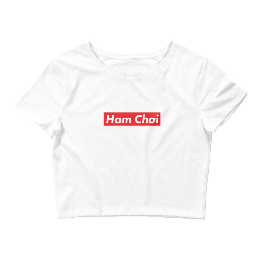 Ham Choi Crop Top. Summer T-shirt. Women’s Crop Tee. Rave Outfit ...