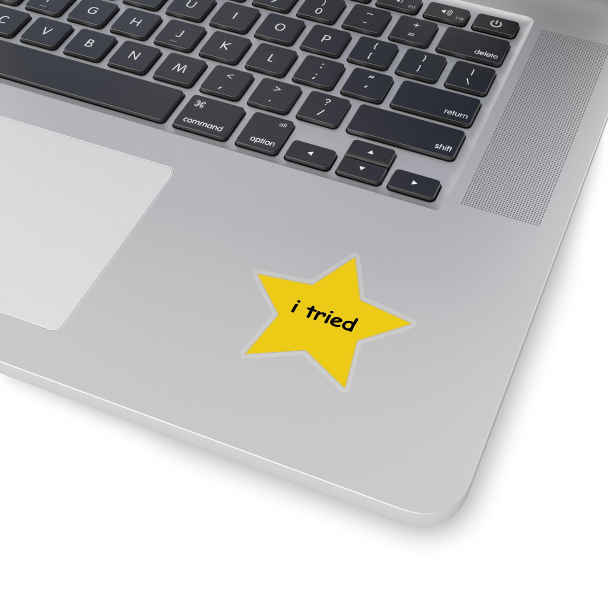 I Tried. Gold Star. Job Done. Funny Sticker. Stickers Custom. - Etsy