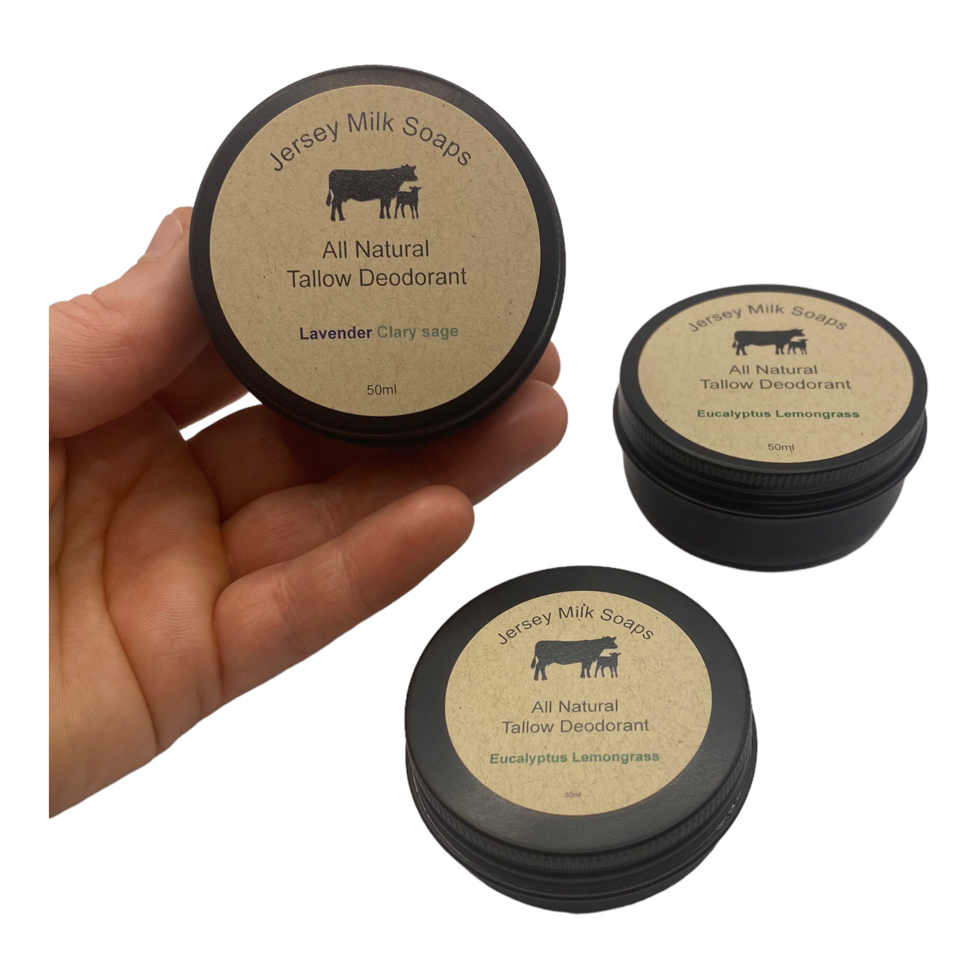 TALLOW DEODORANT Paste All Natural/grass Fed Beef/100ml/ 4oz/chemical ...