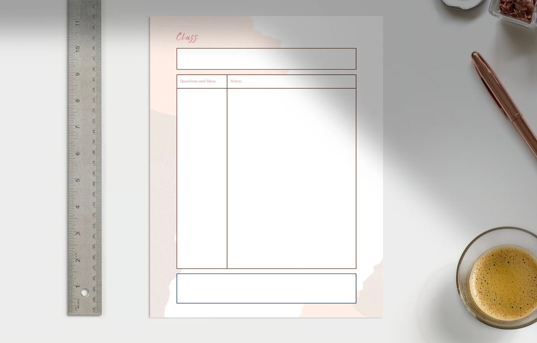 Cornell Notes: Aesthetic Simple Effective Template C - Etsy