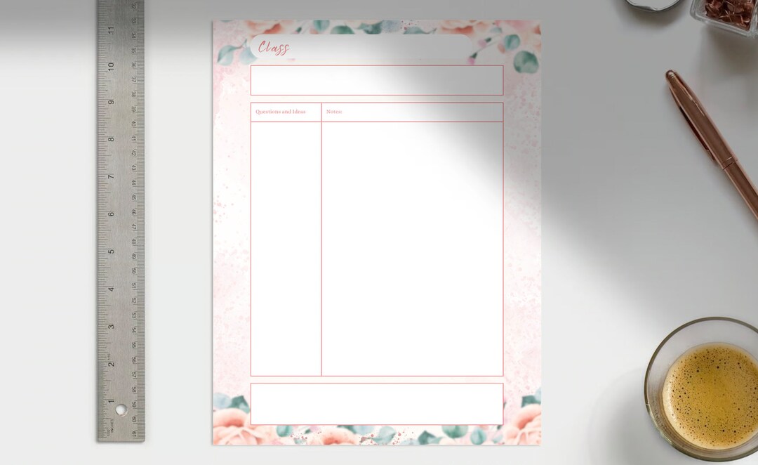 Aesthetic Cornell Notes Pack: Digital Download Bundle, Aesthetic Notes ...