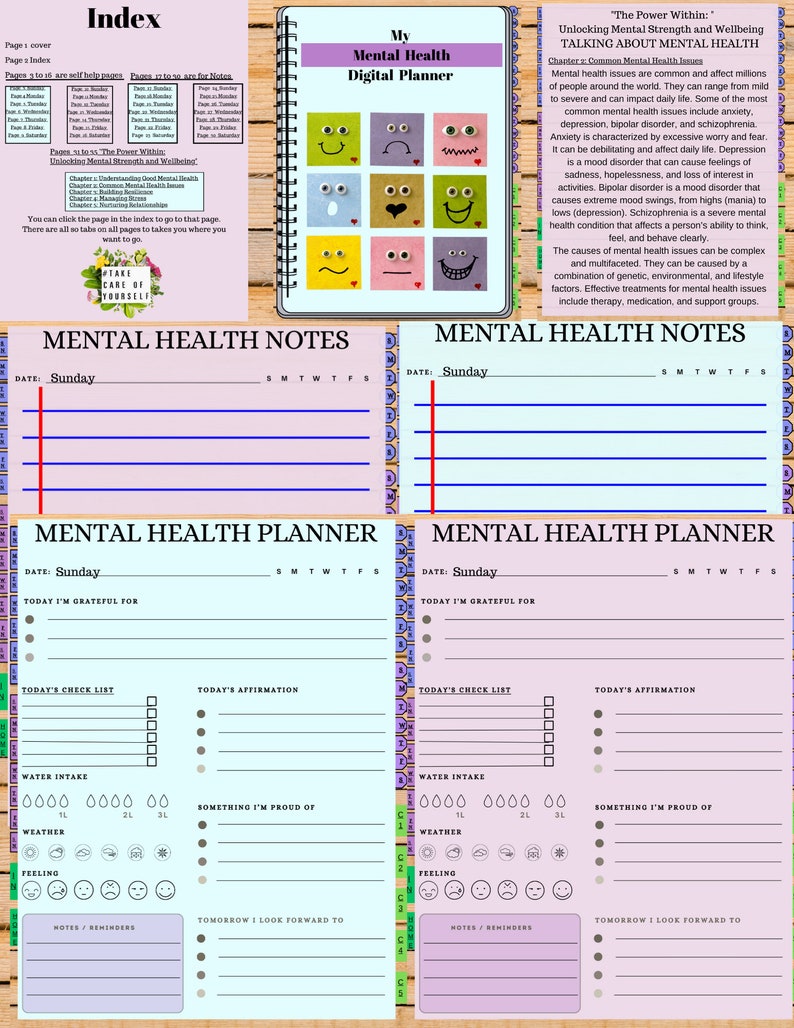 Mental Health Journal Printable Mental Health Planner - Etsy