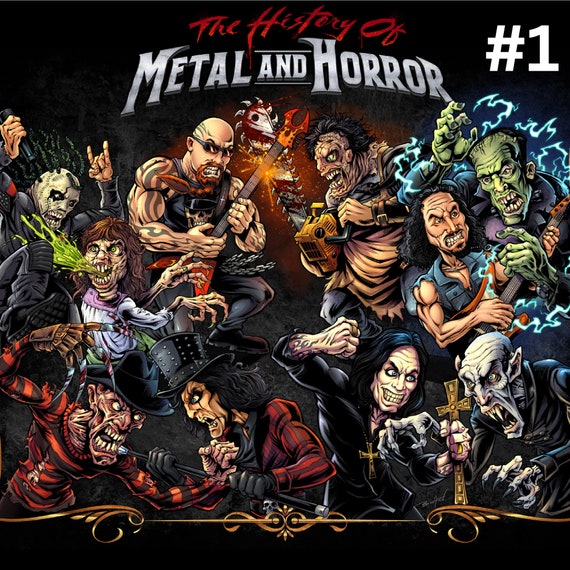 Horror Movie Characters Collage