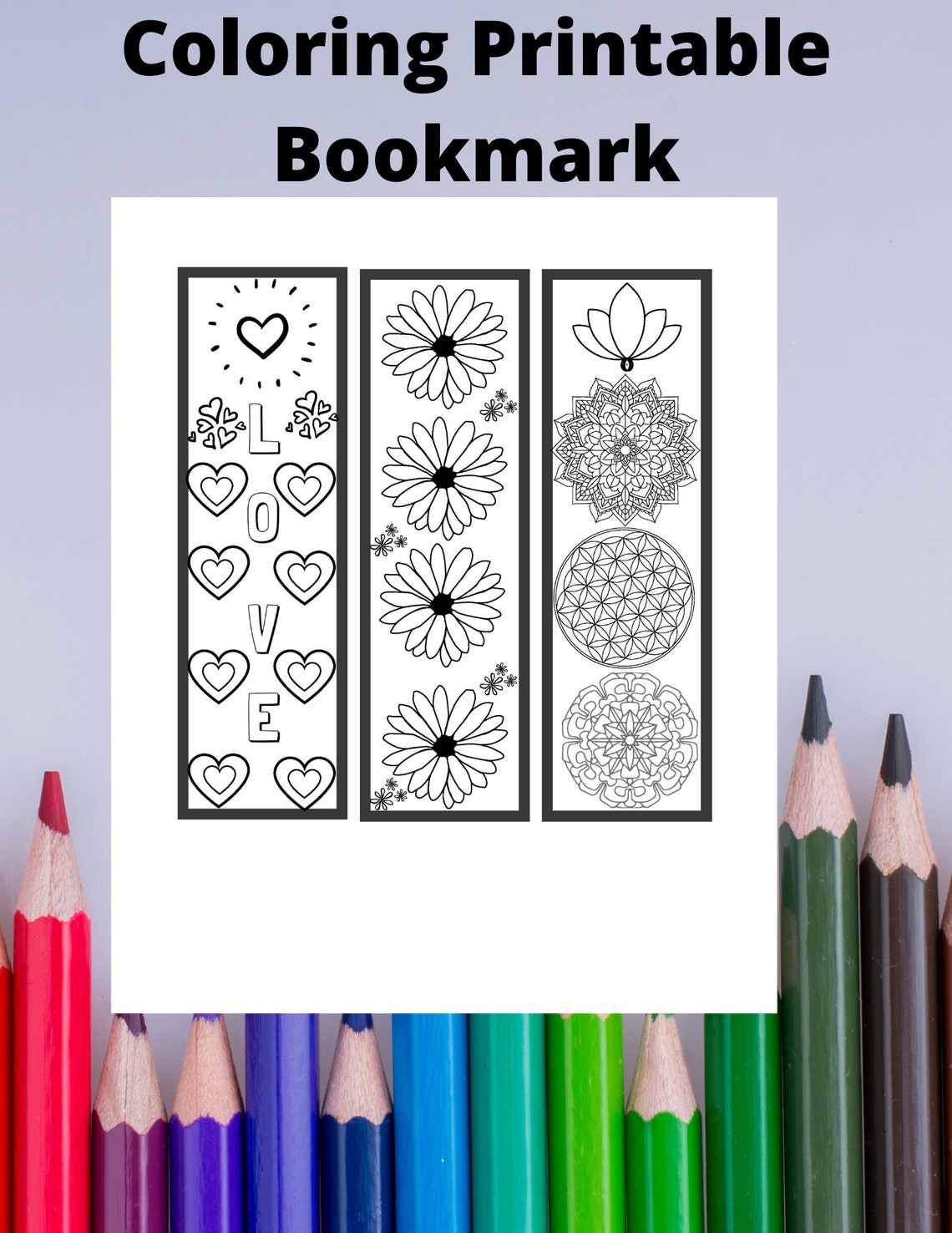 Printable Coloring Bookmark, Printable Pattern Coloring Bookmarks ...