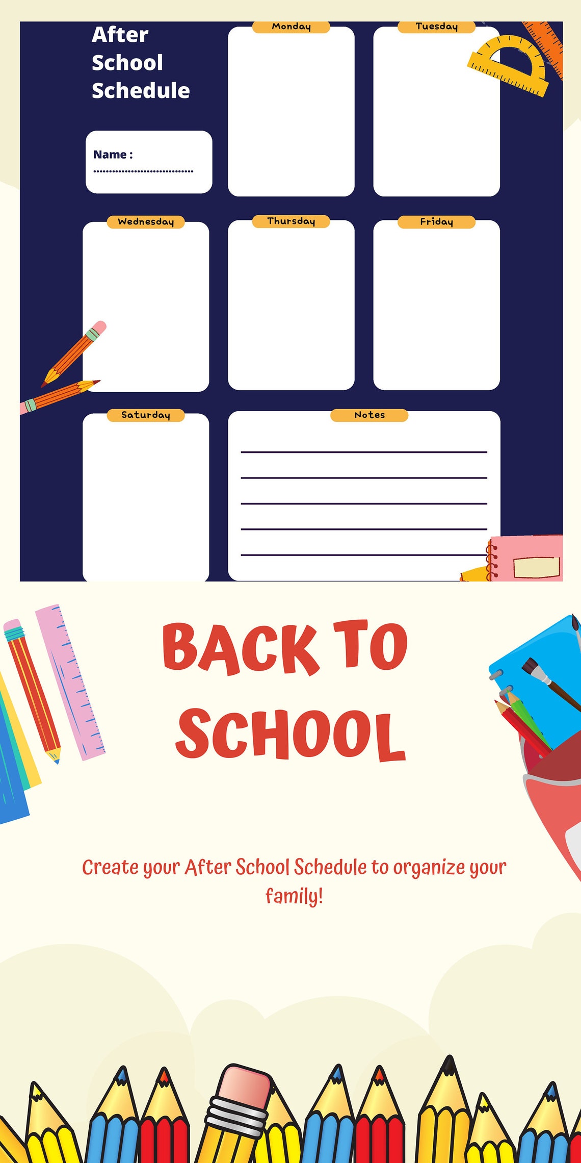 Daily Checklist for Kids, Chore Chart for Kids, Before School After ...