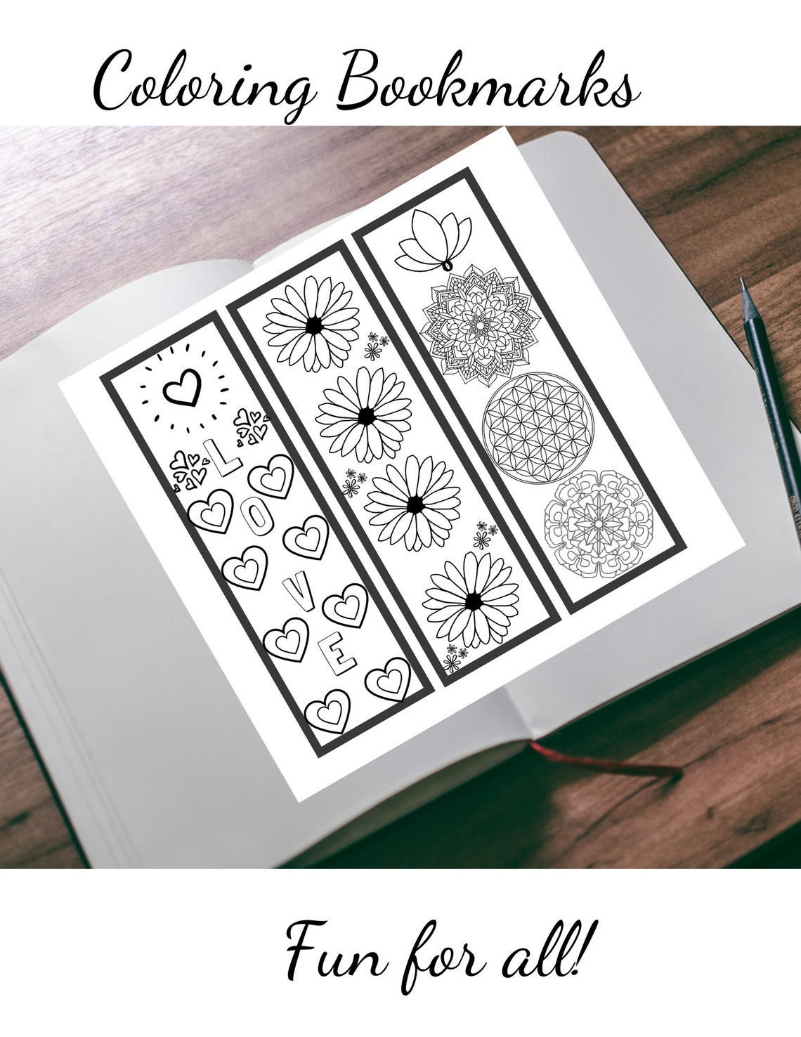 Printable Coloring Bookmark, Printable Pattern Coloring Bookmarks ...
