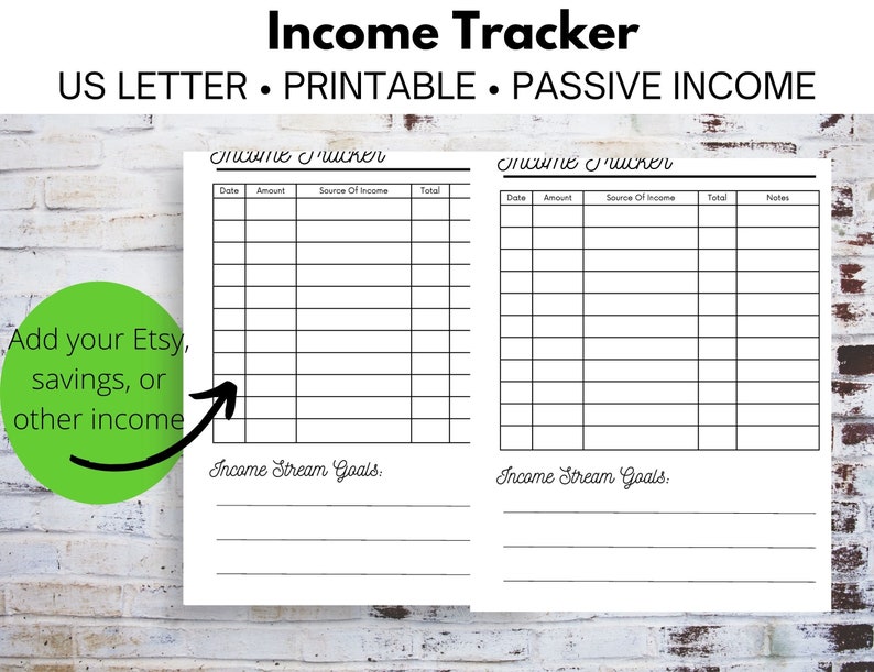 Income Tracker, Passive Income, Savings, Retail Arbitrage Income ...