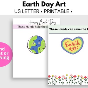 Earth Day Handprint Craft, Handprint Kids Activity, Handprint Keepsake ...