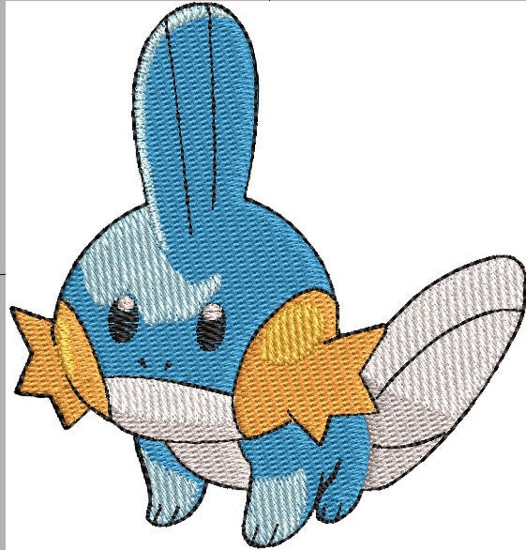 Mudkip Embroidery Design - Pokemon Embroidery Design - Machine ...