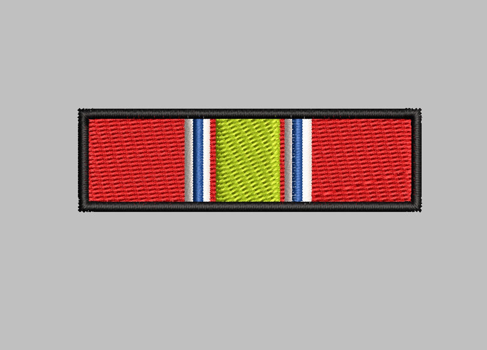 National Defense Ribbon Embroidery File, Military Embroidery Design ...