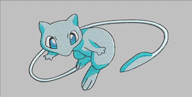 Shiny Mew Embroidery Design Pokemon Embroidery Design Cute - Etsy