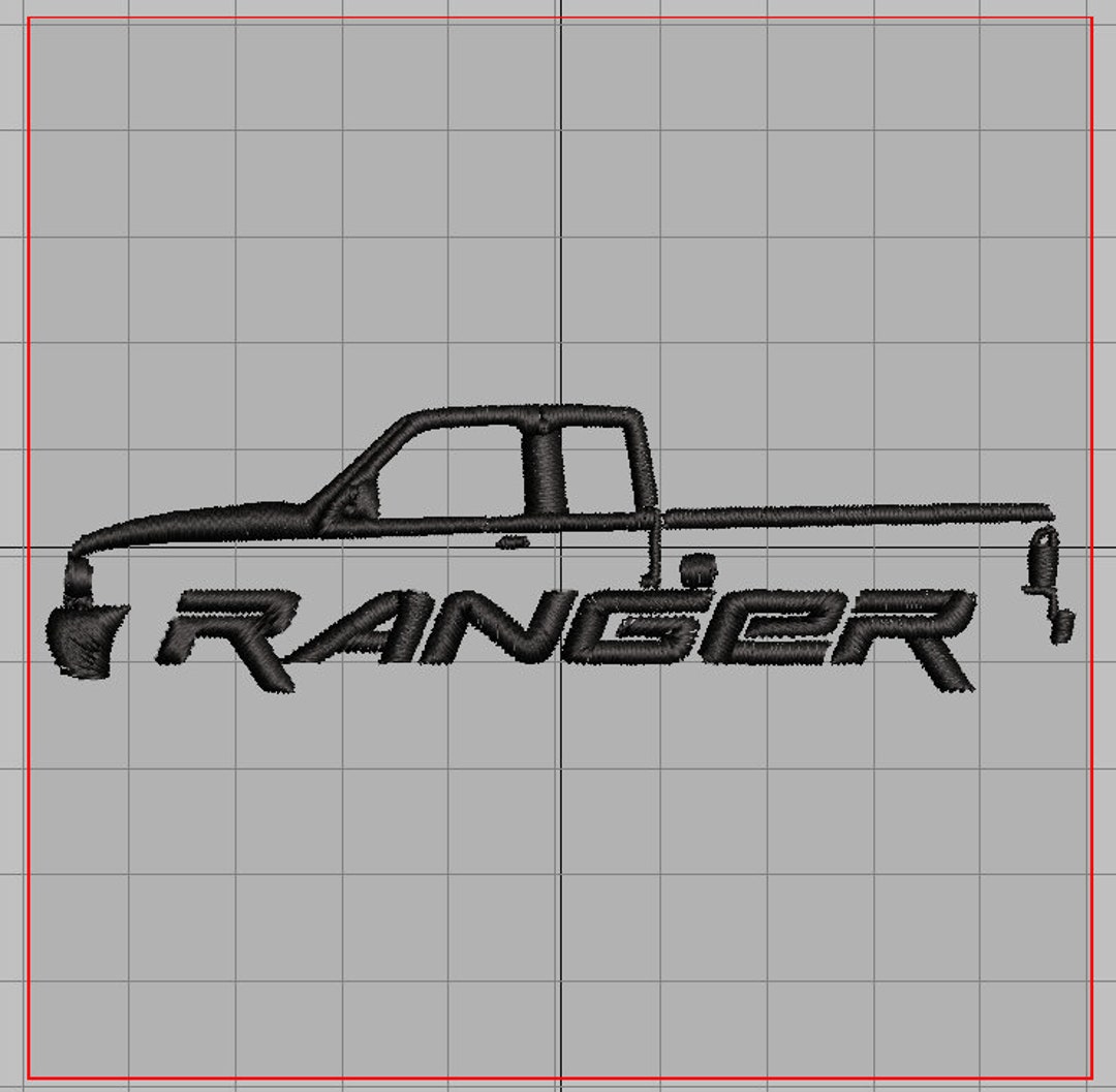 Ford Ranger Embroidery Digitized File, Trendy Embroidery Designs, Car ...