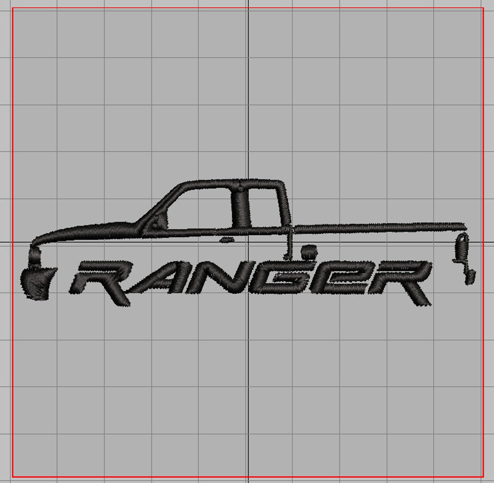 Ford Ranger Embroidery Design, Truck Lover Machine Embroidery File for ...