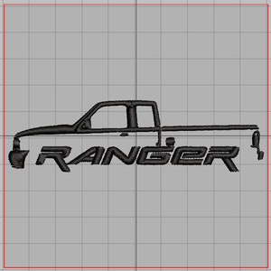Ford Ranger Embroidery Digitized File, Trendy Embroidery Designs, Car ...