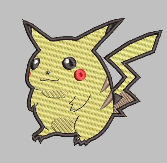 Pikachu Embroidery Design Pokemon Embroidery Design Cute - Etsy