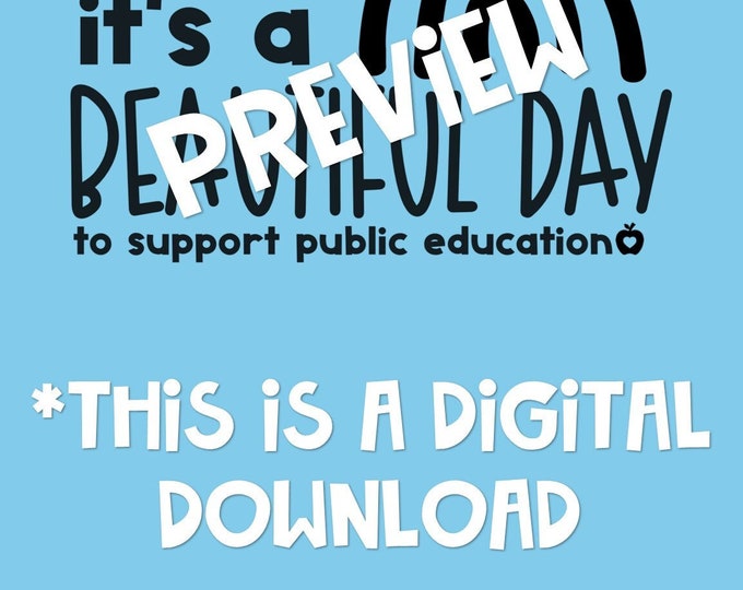 Red for Ed PNG & SVG, Beautiful Day to Support Teachers, Wednesday Red ...