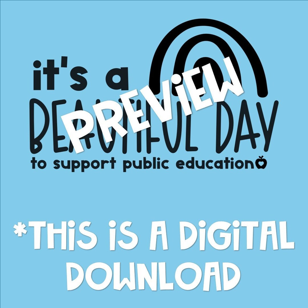 Red for Ed PNG & SVG, Beautiful Day to Support Teachers, Wednesday Red ...