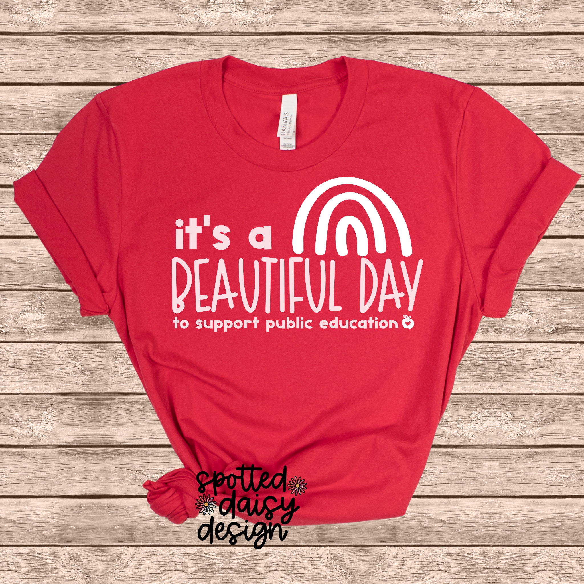 Red for Ed PNG & SVG, Beautiful Day to Support Teachers, Wednesday Red ...