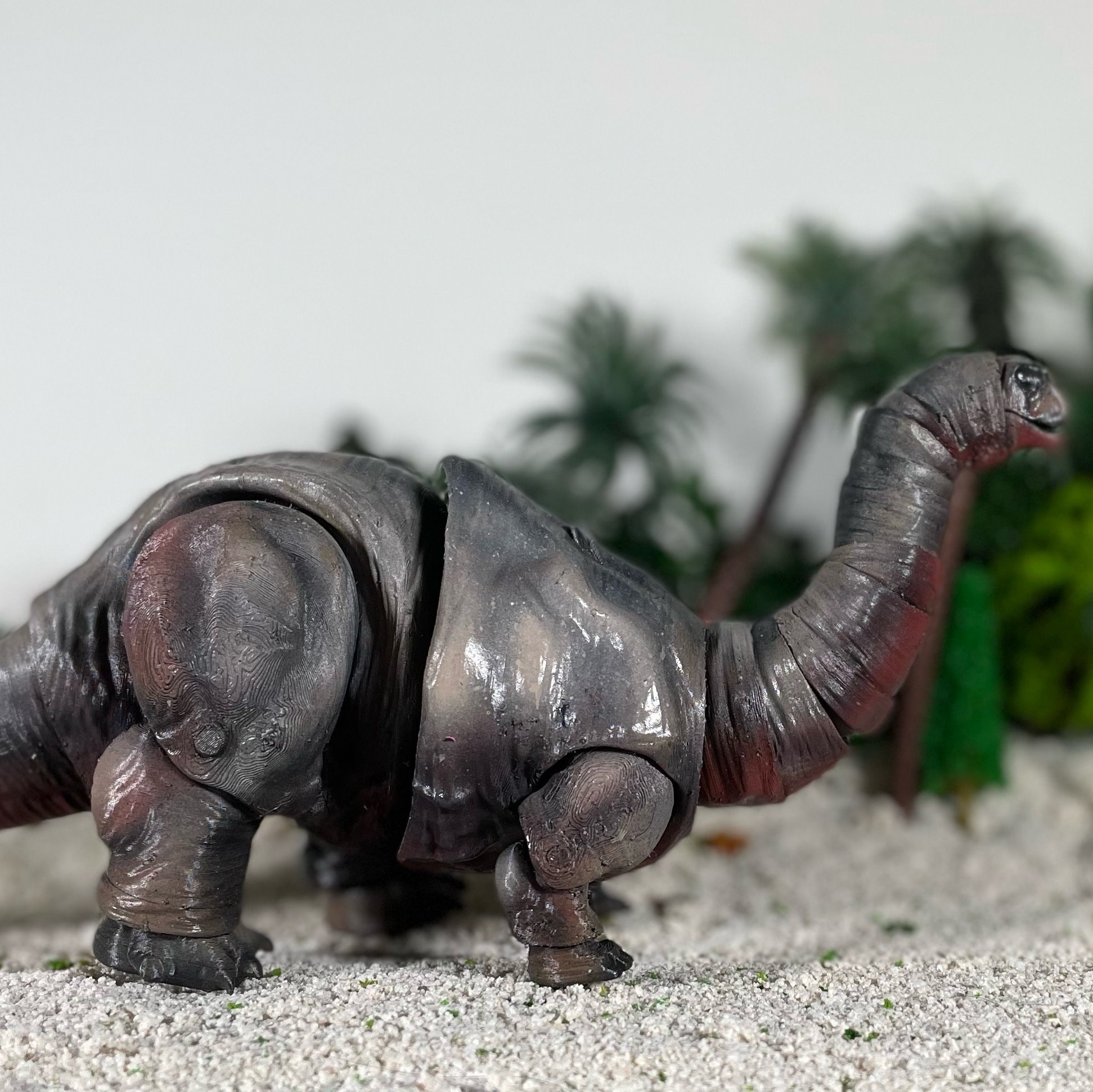 FULLY ARTICULATED 16 Inch Head to Tail Vintage BRONTOSAURUS Figure - Etsy