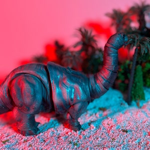 FULLY ARTICULATED 16 Inch Head to Tail Vintage BRONTOSAURUS Figure - Etsy