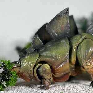 FULLY ARTICULATED 16 Inch Head to Tail Vintage STEGOSAURUS Figure - Etsy