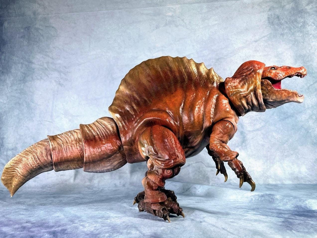 Giant FULLY ARTICULATED SPINOSAURUS Artistic Poseable Dinosaur Figure ...