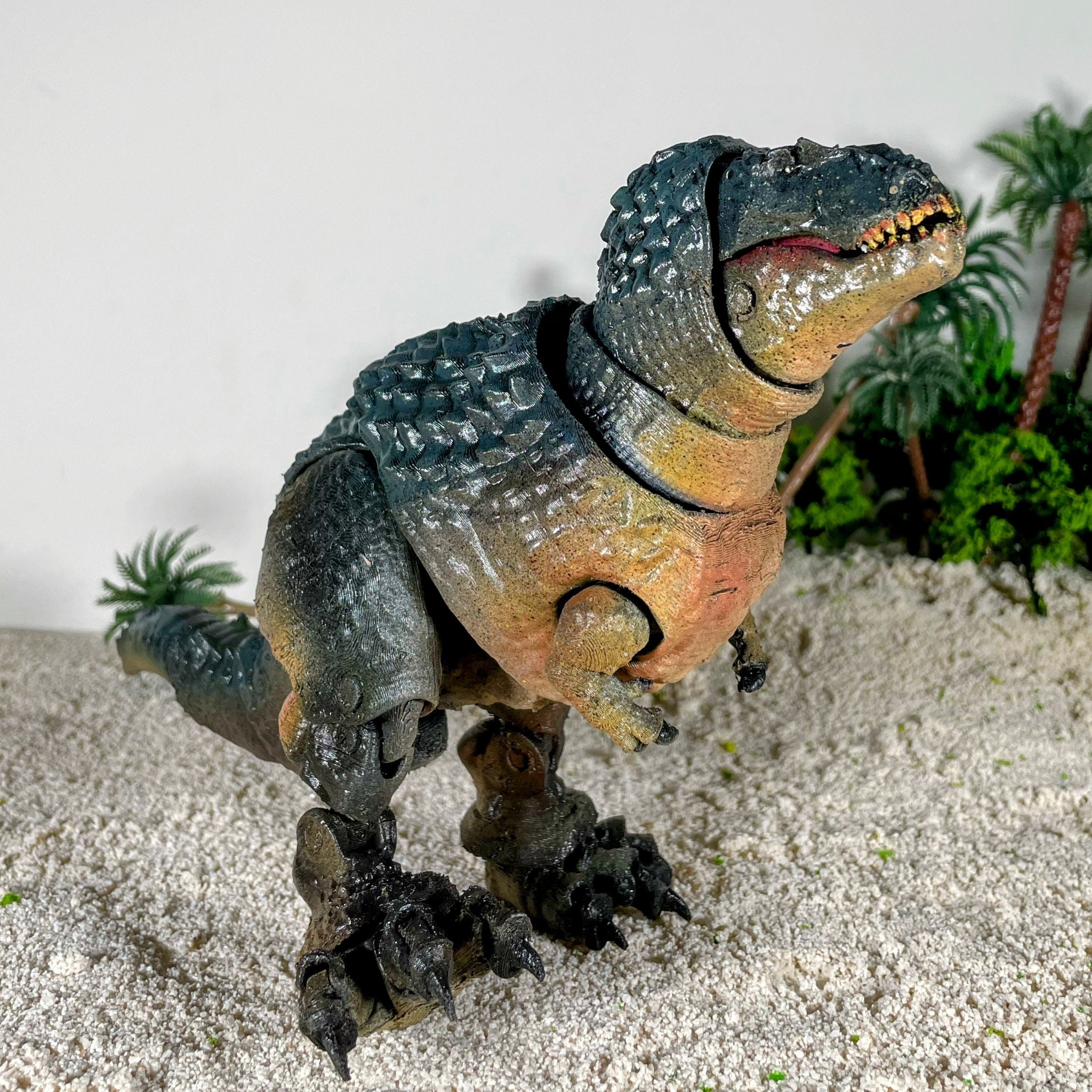 FULLY ARTICULATED 11 Inch Head to Tail Vintage TYRANNOTITAN Figure - Etsy