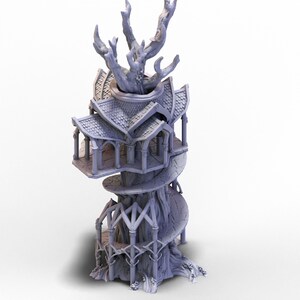 Hidden Forest Realm Tree Tower 1 10 Mm Scenery for Warmaster and Other ...